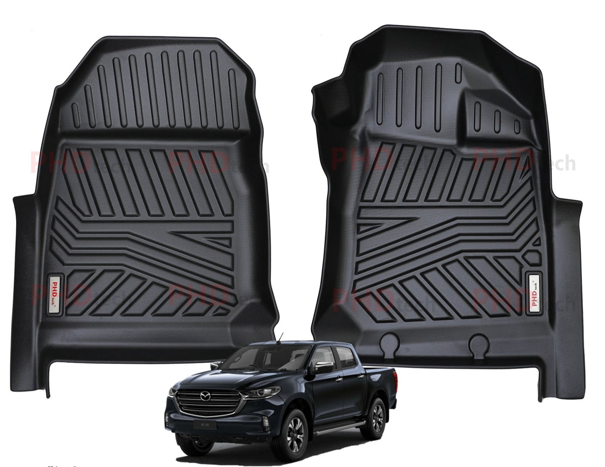 3D Moulded Car Floor Mats fit Mazda BT-50 Single Cab / Dual Cab BT50 M ...