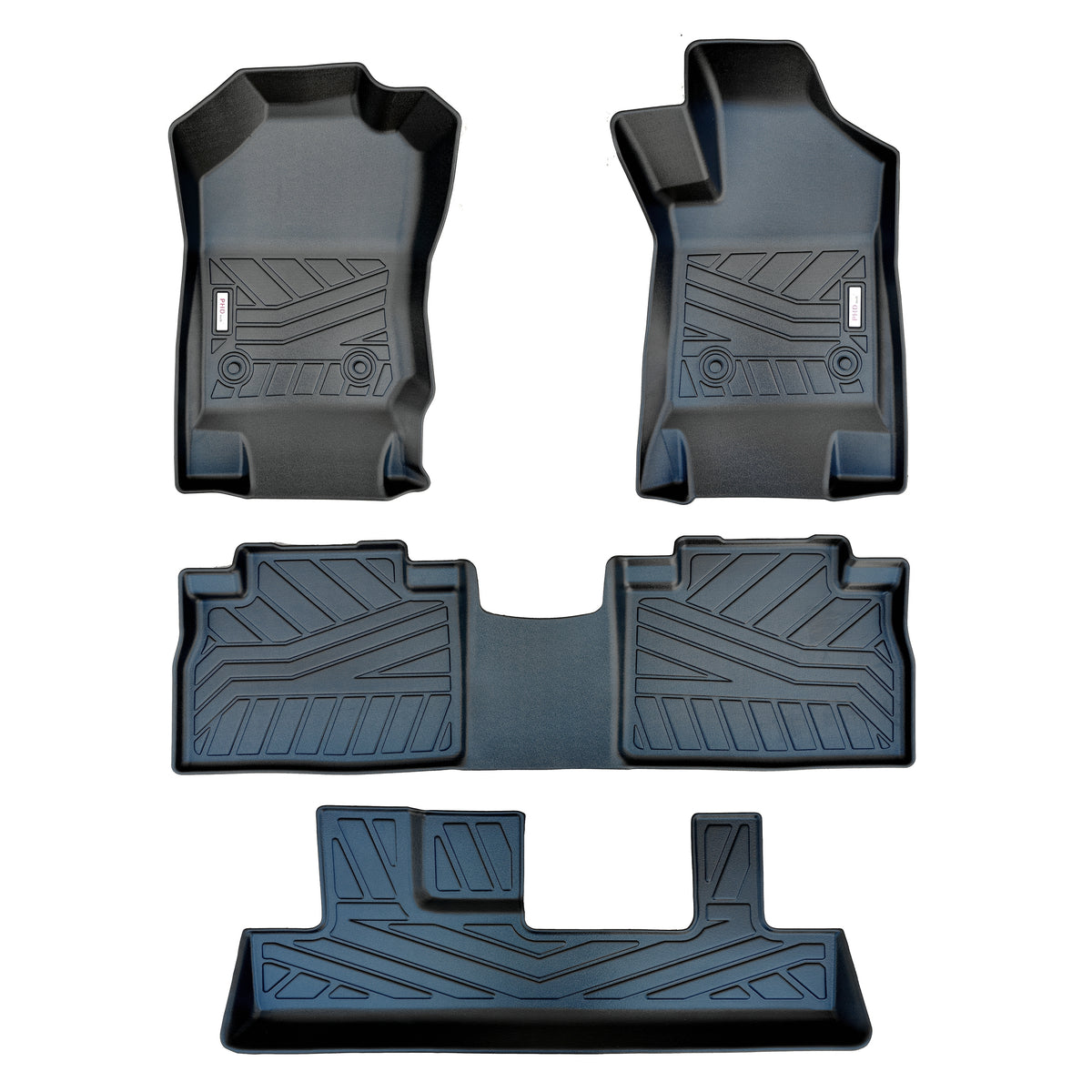 LDV D90 2017~Onwards 3D Moulded Car Floor Mats Full Set 3 Row Set ...
