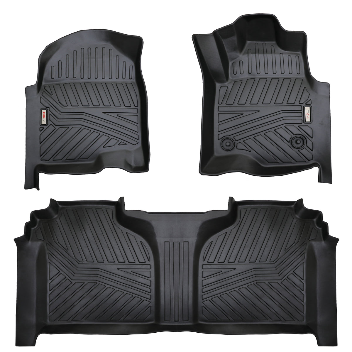 3D Moulded Floor Mats Chevrolet Silverado 1500/2500/3500/ ZR2 Crew Cab ...